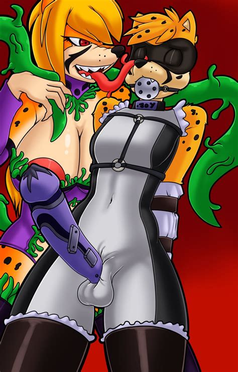 Rule 34 Big Breasts Bondage Bound Breasts Cheetah Feline Female Huge