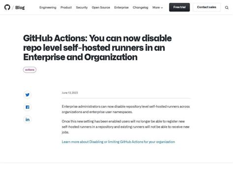 Erik Osterman Cloud Posse On Linkedin Github Actions You Can Now Disable Repo Level Self