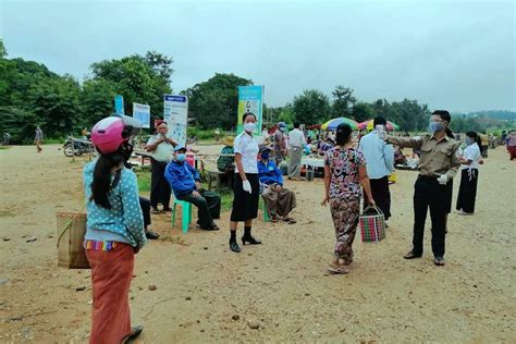 ထီးလင်းမြို့နယ် ကြက်ခြေနီသူနာပြုတပ်ဖွဲ့ဝင်များမှ လေယာဉ်ကွင်းဟောင်း ယာယီ