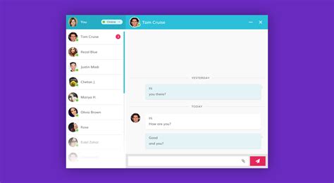 Chat Box UI Behance
