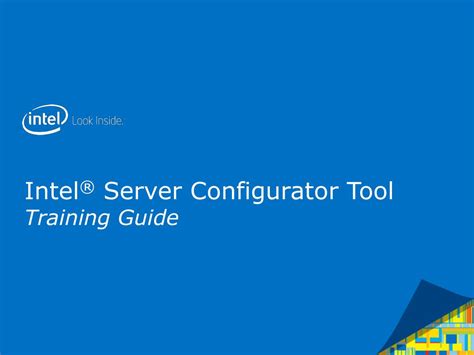 Ppt Intel Server Configurator Tool Training Guide Powerpoint Presentation Id