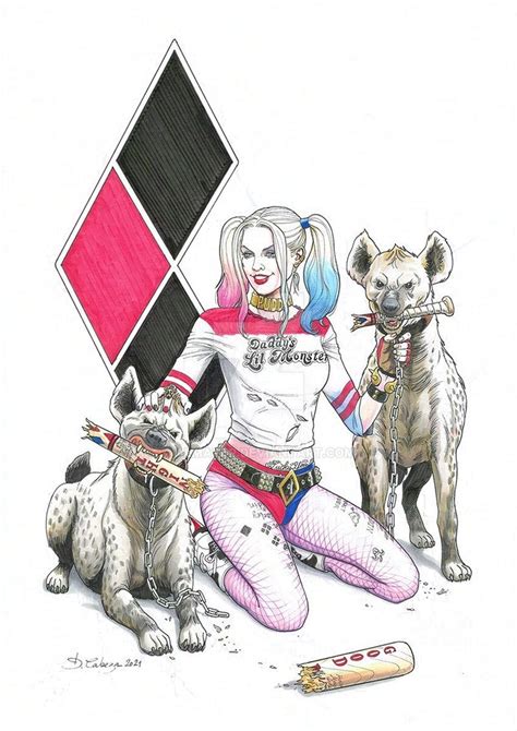 Harley Quinn And Hyenas By Almayer On Deviantart