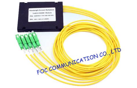 SC APC Connector Optical Wavelength Division Multiplexer Low Insertion Loss
