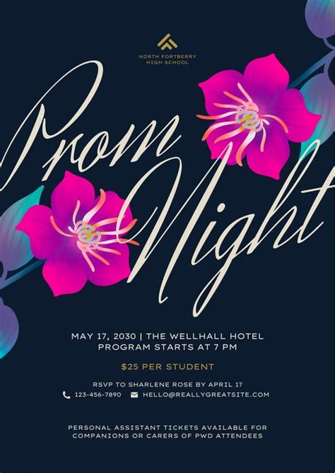 Free And Customizable Prom Templates