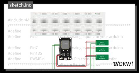 SIH GAS SENSOR Copy 2 Wokwi ESP32 STM32 Arduino Simulator