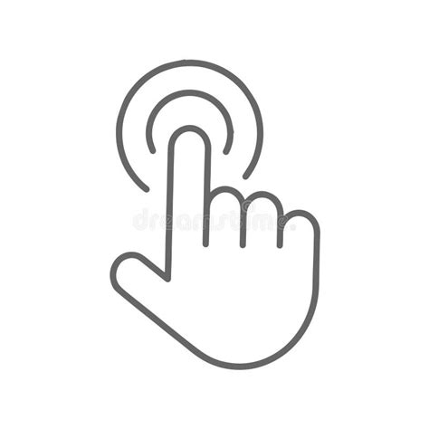 Computer Mouse Click Cursor Gray Arrow Icons Set And Loading Icons