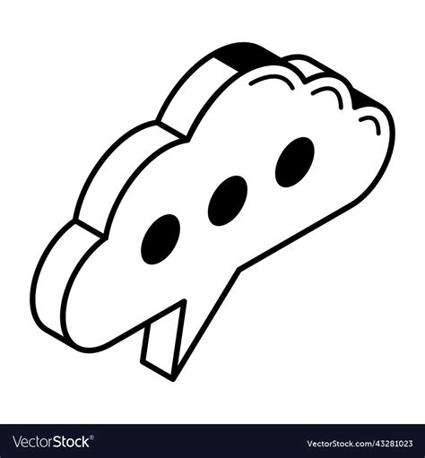 Cloud Chat Royalty Free Vector Image Vectorstock