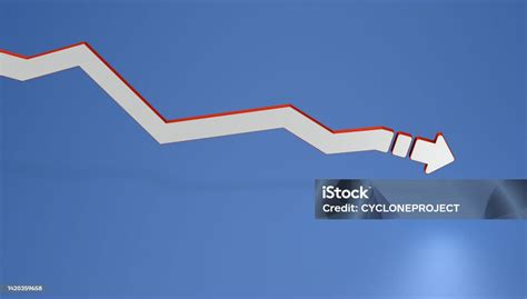 비틀기와 회전을 통해 전체적으로 내려가는 선 그래프입니다 악화와 경기 침체 하강 또는 쇠퇴를 나타내는 추상적 인 개념 흰색 화살표 수렴 및 종료 3d 렌더링 감소에 대한
