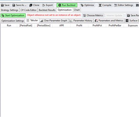 Bayesian Optimization Error Wealthlab