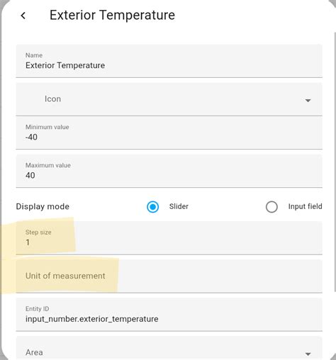 Input Number Attributes Configuration Home Assistant Community