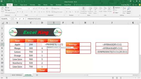 Sum Max Min Large Small Product Average Averagea Sumproduct