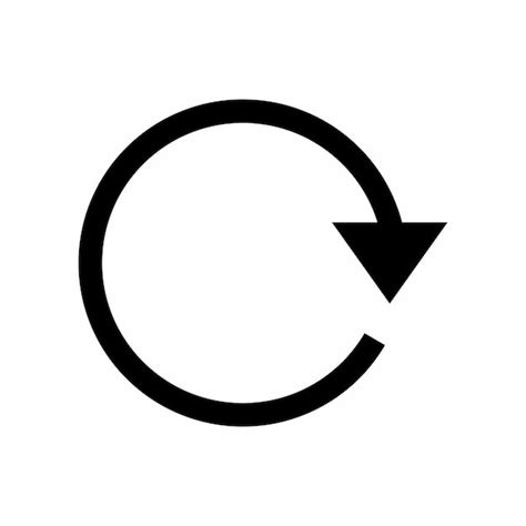 Premium Vector Reload Rotation Refresh Icon Vector Illustration