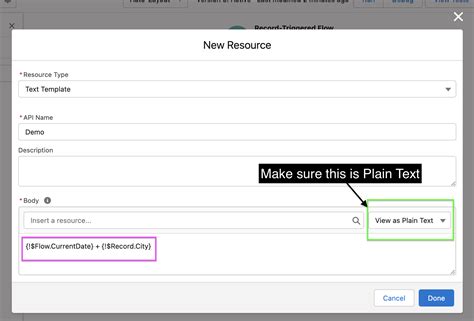 Visual Workflow Flow To Add Date Time To Rich Text Field Salesforce