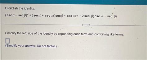 Solved Establish The Chegg Com