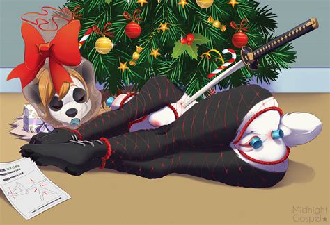 Rule 34 Anthro Bear Blood Bodily Fluids Breasts Christmas Christmas Tree Closed Eyes Corpse