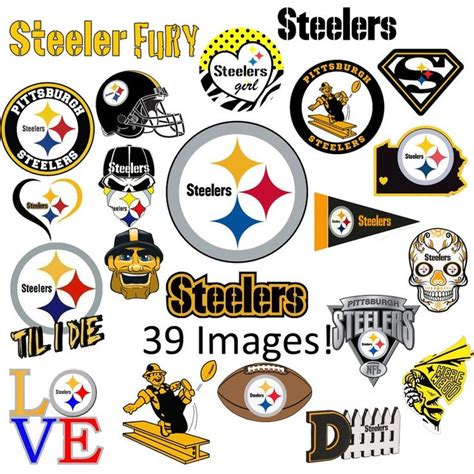 Pittsburgh Steelers Svg Png Bundle Images Nfl Logo Cricut Football Cut