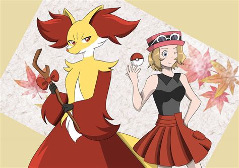 Pokemon Serena And Delphox Fanart By Bellatrixetaoyama On Deviantart