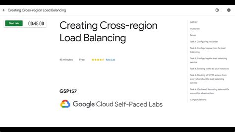 Creating Cross Region Load Balancing Gsp157 Youtube