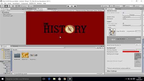 Configurando A Splash Screen Na Unity 5 Youtube