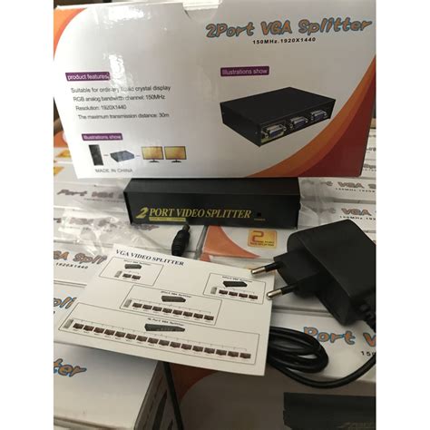 Jual Vga Spliter 2 Port Splitter Vga 1 2 Shopee Indonesia
