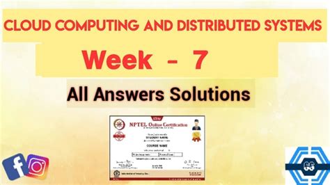 Cloud Computing And Distributed Systems Week 7 Answers 2024 Nptel