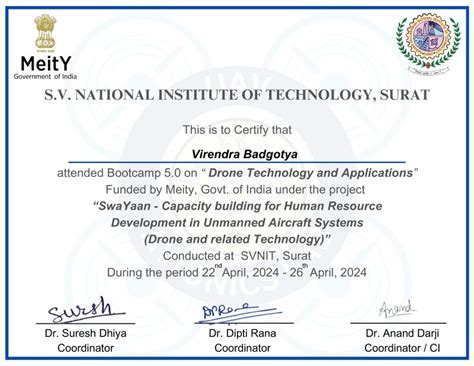 Finally Got The Bootcamp Certificate 😊 Virendra Badgotya