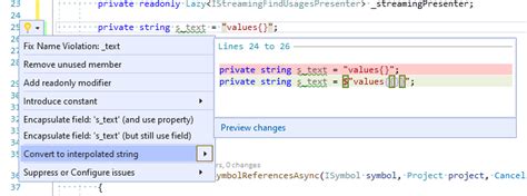 Convert To Interpolated String Does Not Support Constants · Issue