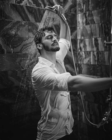 Actor Bhushan Pradhan Latest Photoshoot Taking Shower Bold Look See