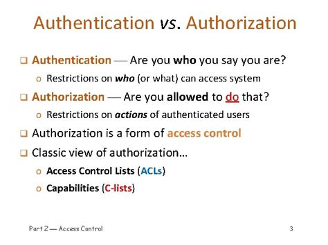 Part Ii Access Control Authorization Part 2 Access