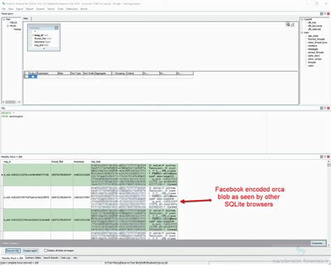 Forensic Browser For SQLite Structured Storage Manager Sanderson Forensics