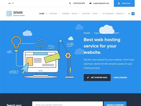 Spark Премиум Шаблоны Bootstrap BootstrapТема