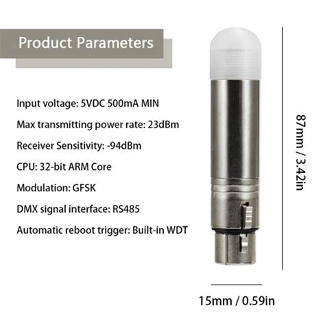 Dmx512 Dmx Dfi Dj Wireless System Receiver 2 4g 12 Grandado