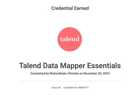Thanking Talend Academy For This Opportunity😃 Mahesh Babu Chintala