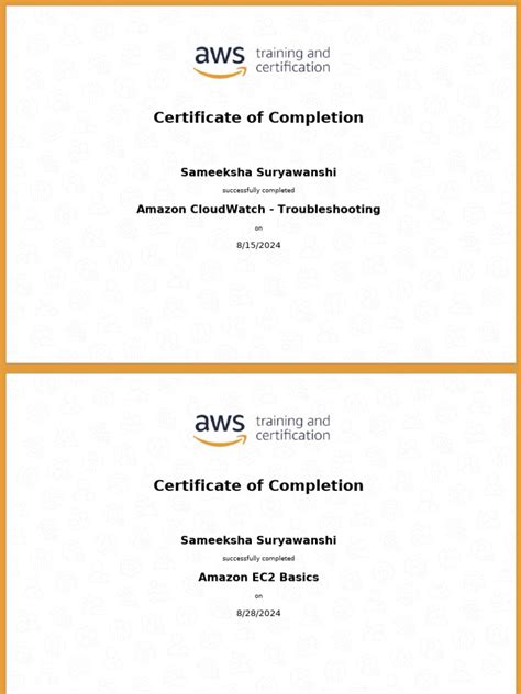 Aws Certificates Sameeksha Pdf Amazon Web Services Service Industries