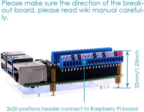 GeeekPi Raspberry Pi Micro GPIO Terminal Block Breakout Board Module Raspberry Pi GPIO Expansion