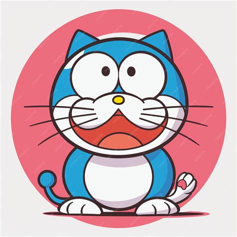 Doraemon Illustration Icon Cartoon Graphics Premium Ai Generated Image