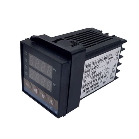 REX C100 PID Intelligent Temperature Controller Universal K Type REX C100 Thermostat SSR Relay