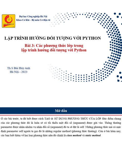 Lesson 3 Oop With Python Pdf