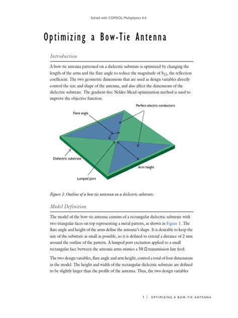 Models Rf Bowtie Antenna Optimization Pdf Mathematical Optimization Antenna Radio