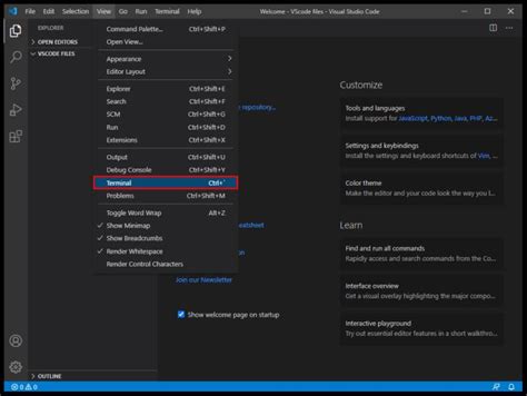 Vs Code Как создать новый проект