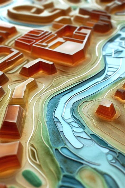 Satellite Scan Model Of An Urban River With Gis And Lidar Data
