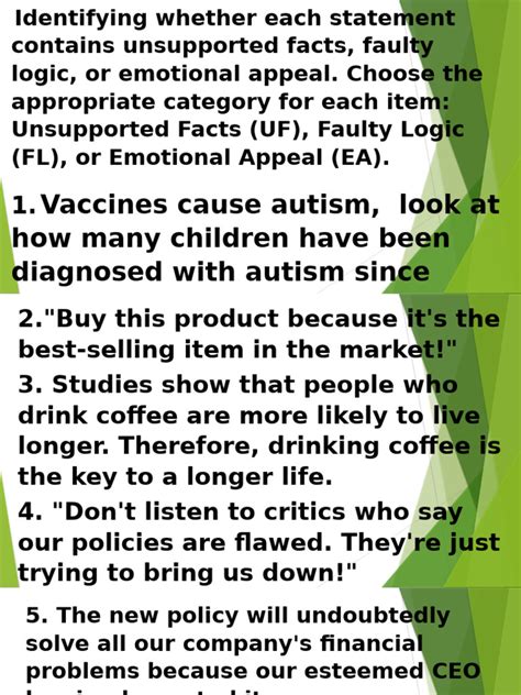 2quiz Faulty Logic Pdf Reason Argument