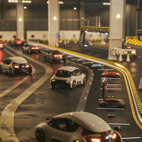 Autonomous Vehicle Testing Facility Premium Ai Generated Image