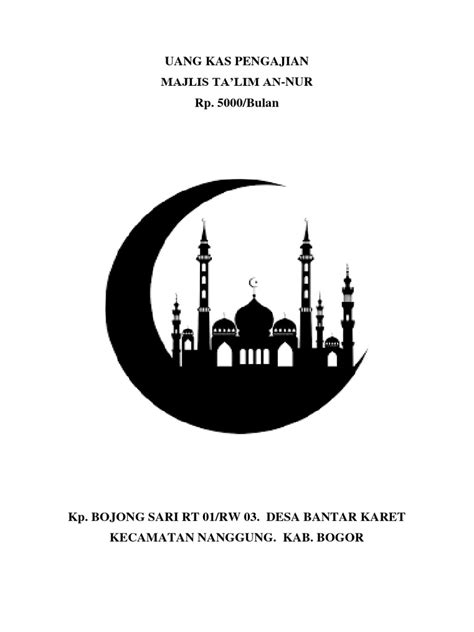Uang Kas Pengajian Majlis Talim Pdf