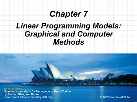Comprehensive Guide To Linear Programming Models Graphical And