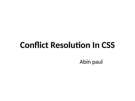 Solution Conflict Resolution Class Notes144103243 Conflict Resolution