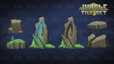 Jungle Tile Set Thegameassetsmine