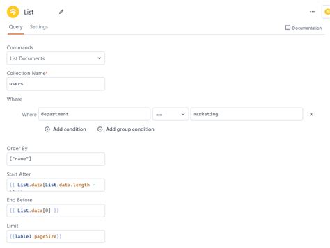 firestore appsmith