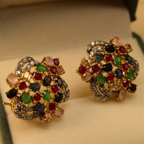 Elegant Luminous Design Gold Plated Earrings For Girlswomen