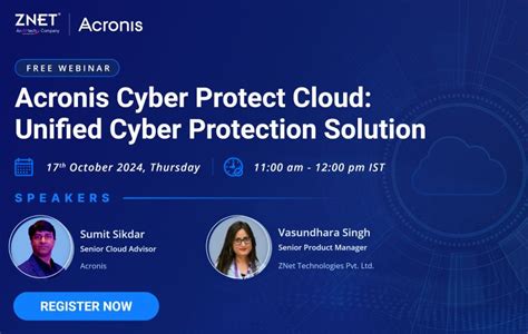 Znetlive Acronis Cyberprotectcloud Webinar Cybersecurity Dataprotection Businesssecurity